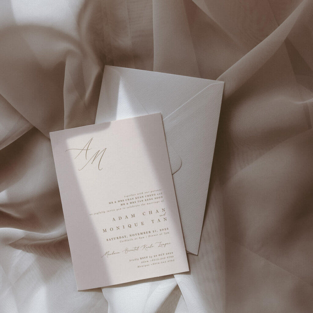 The Simplicity III Invitation Card - The Paperpapers - Wedding ...